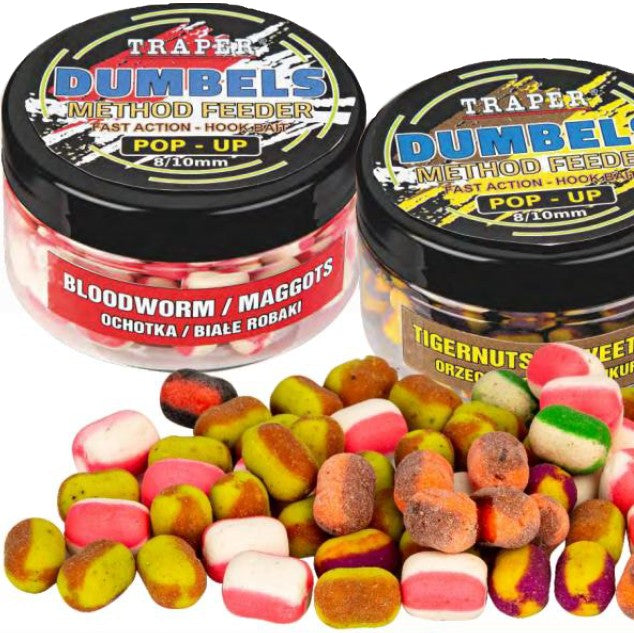 Traper Dumbels Duo Color Pop-Up Method Feeder 8/10mm 30g | Order Online in Ireland